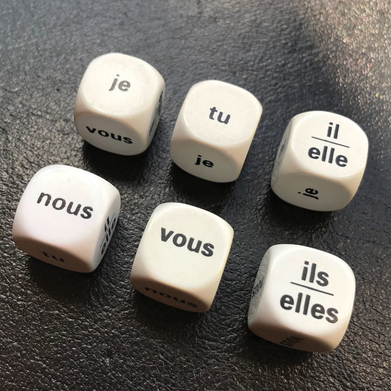 Dé pronom personnel je tu il/elle nous vous ils/elles | Mattika